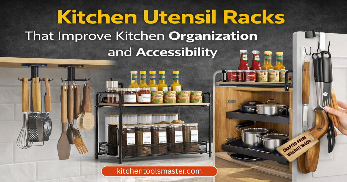 8 Best Kitchen Utensil Racks for Organized and Clutter-Free Kitchens